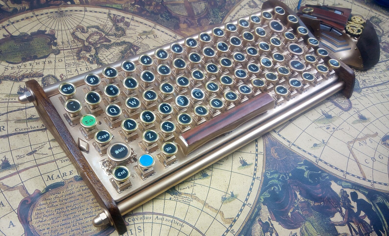 The Mini Mechanical Steampunk Keyboard and Mouse - Etsy