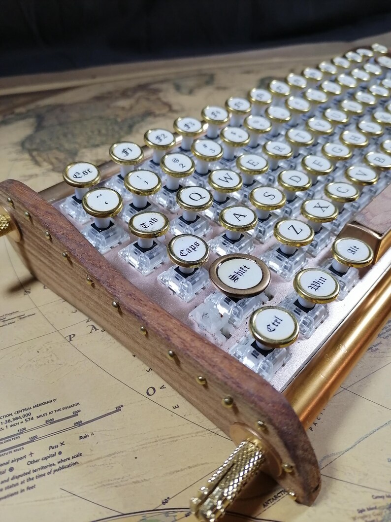 The Mini Mechanical Steampunk Keyboard and Mouse - Etsy