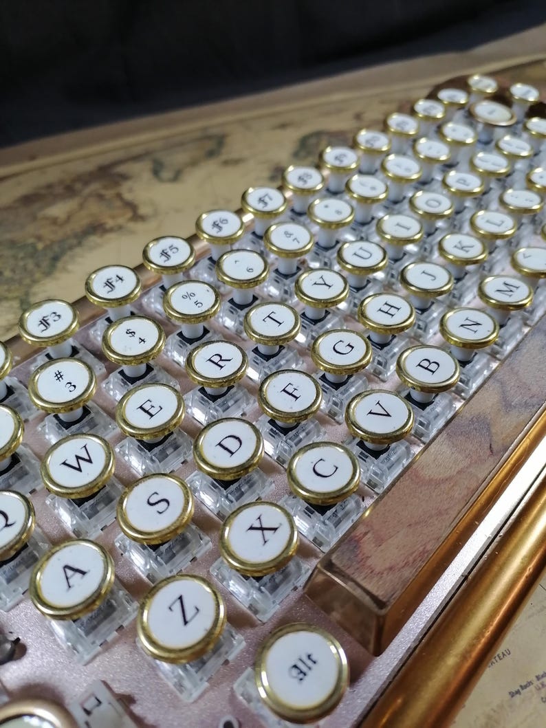 The Mini Mechanical Steampunk Keyboard and Mouse - Etsy