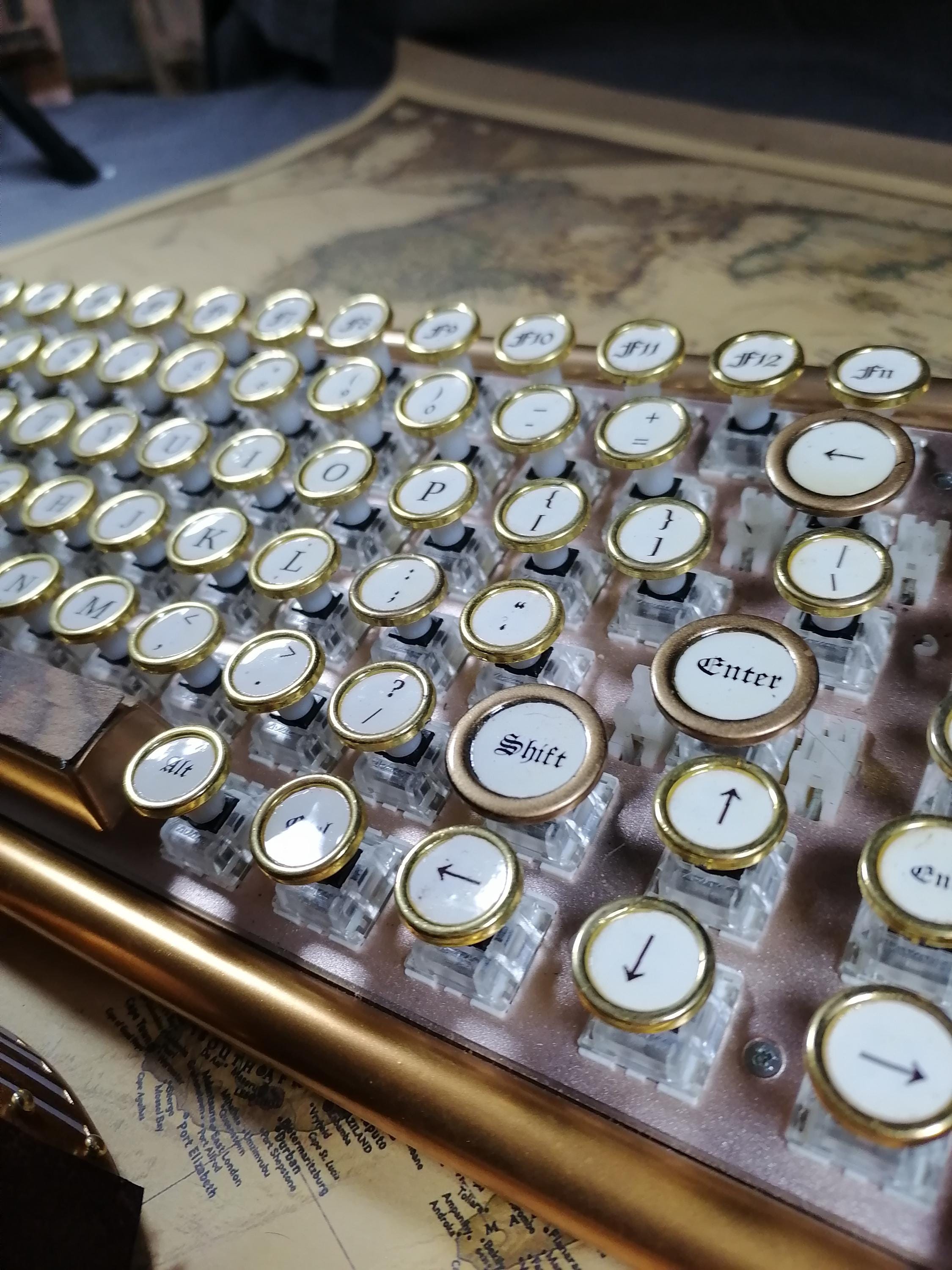 The Mini Mechanical Steampunk Keyboard and Mouse - Etsy