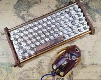 Steampunk Unique Shaped Wooden Computer, Laptop Mouse - Etsy