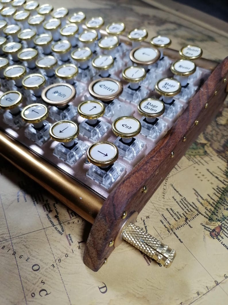 The Mini Mechanical Steampunk Keyboard and Mouse - Etsy