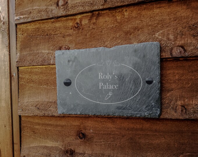 Laser engraved house sign by WoodfirthSigns on Etsy