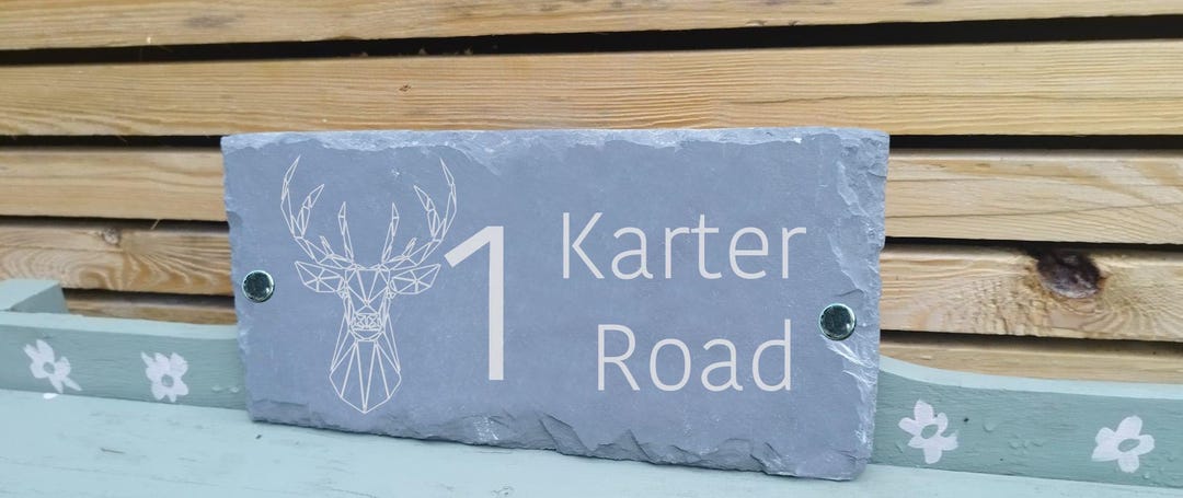 House Sign | Slate House Plaque | Slate Name Plates | House Name Plates ...