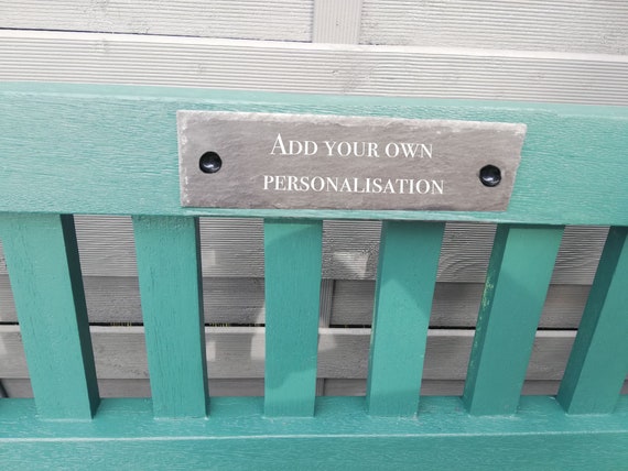 Memorial Bench Plaques Slate sign | Etsy
