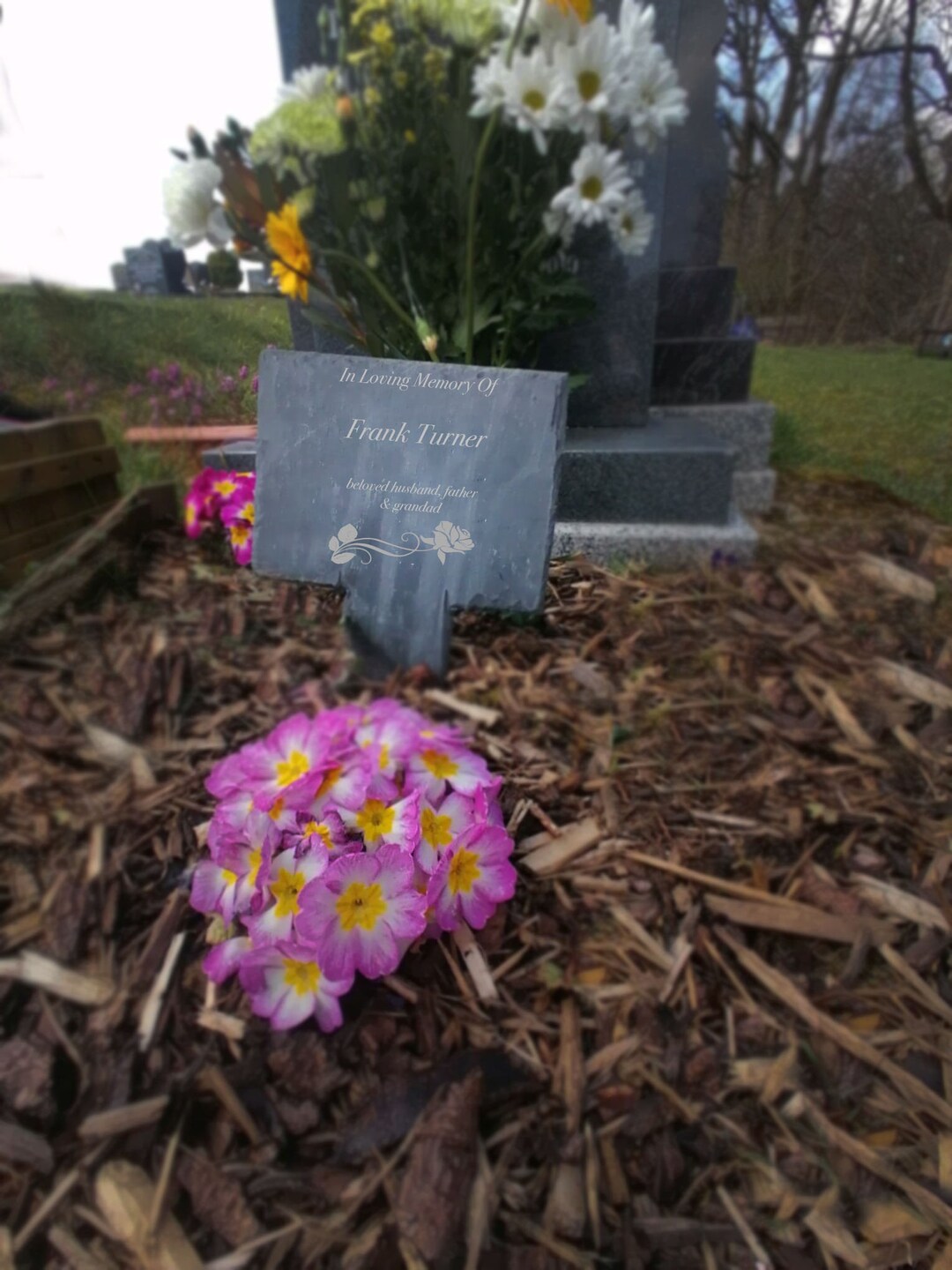 Personalised | Grave Marker | Stake Sign | Slate | Laser Engraved ...