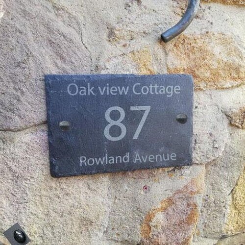 Deep Engraved Slate House Sign | Etsy UK