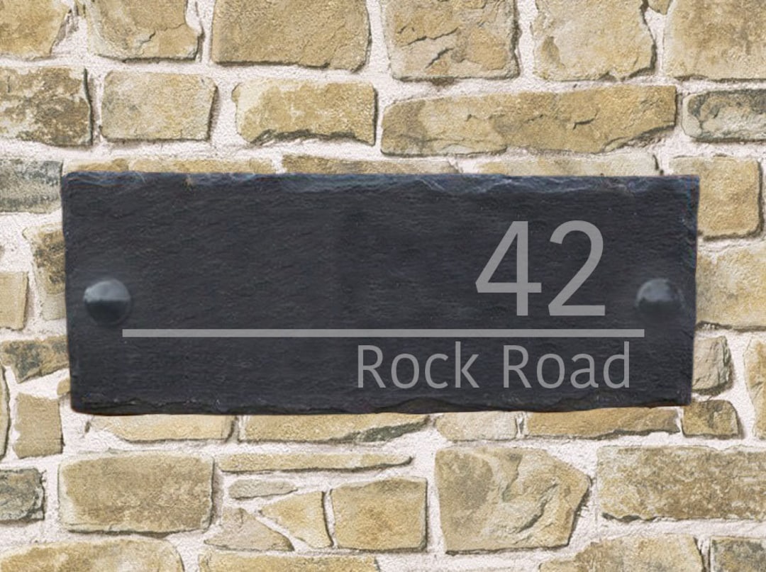 House Sign | Slate House Plaque | Slate Name Plates | House Name Plates ...