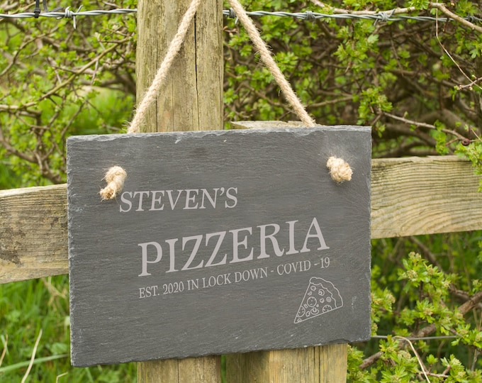 Laser engraved house sign by WoodfirthSigns on Etsy