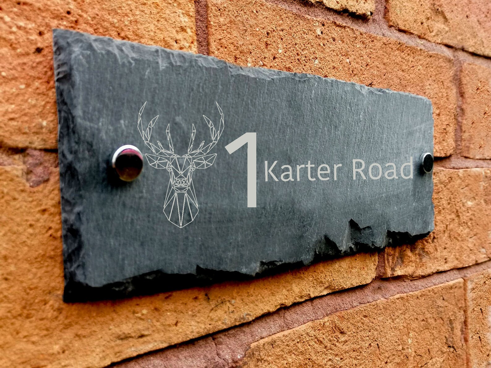 House Sign Slate House Plaque Slate Name Plates House - Etsy UK