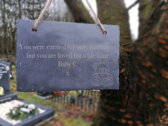 Personalised Tree Grave Memorial Hanging Sign Personalised | Etsy