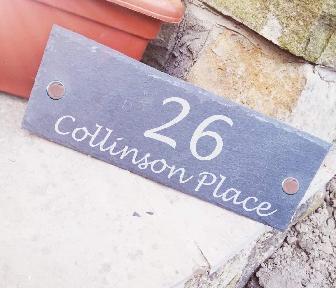 House Sign | Slate House Plaque | Slate Name Plates | House Name Plates ...