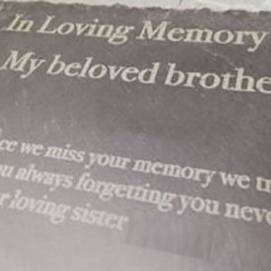 Memorial Hanging Tree Sign - Personalised - Slate Mothers Day / Fathers ...