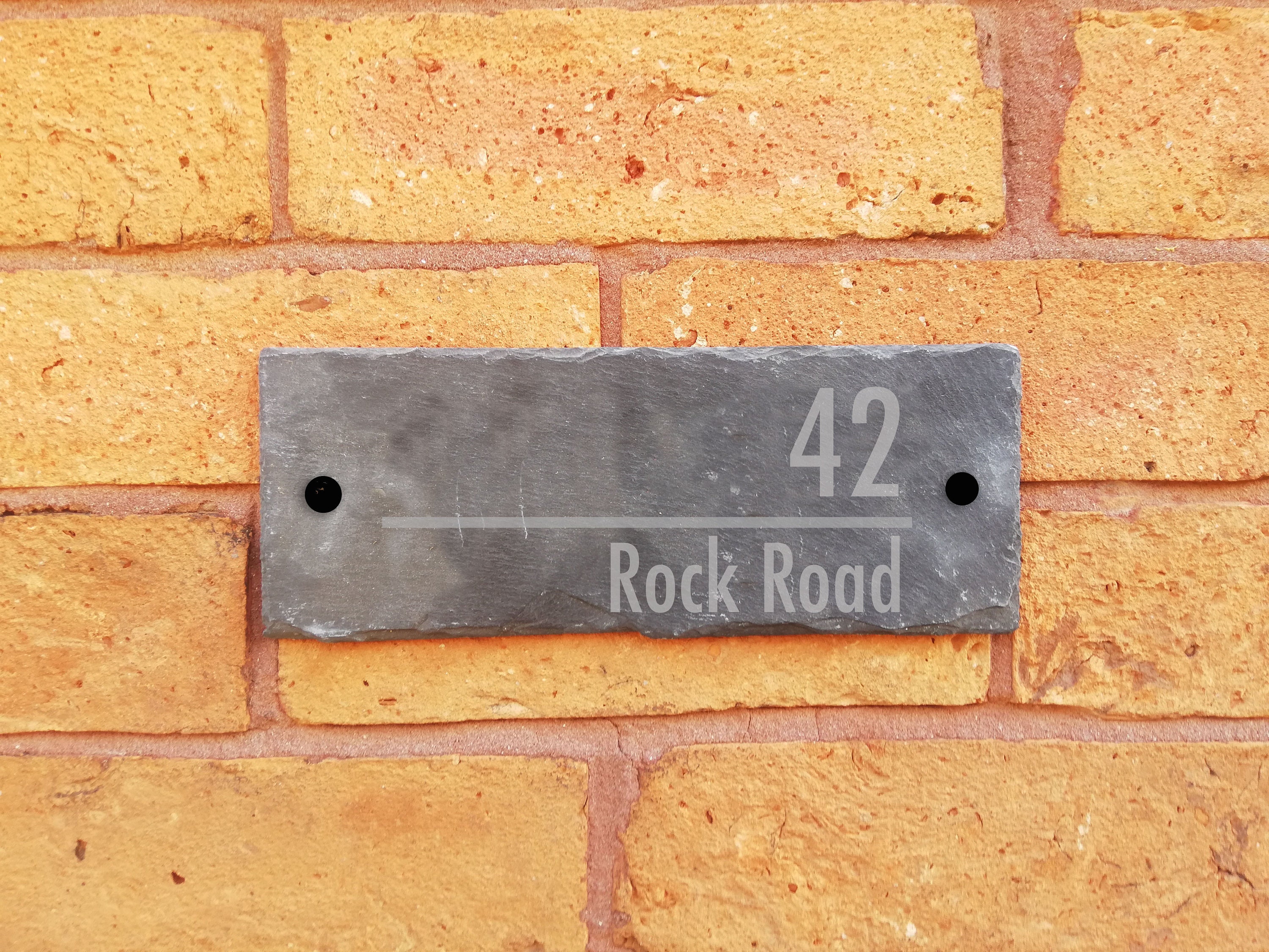 House Sign Slate House Plaque Slate Name Plates House - Etsy UK