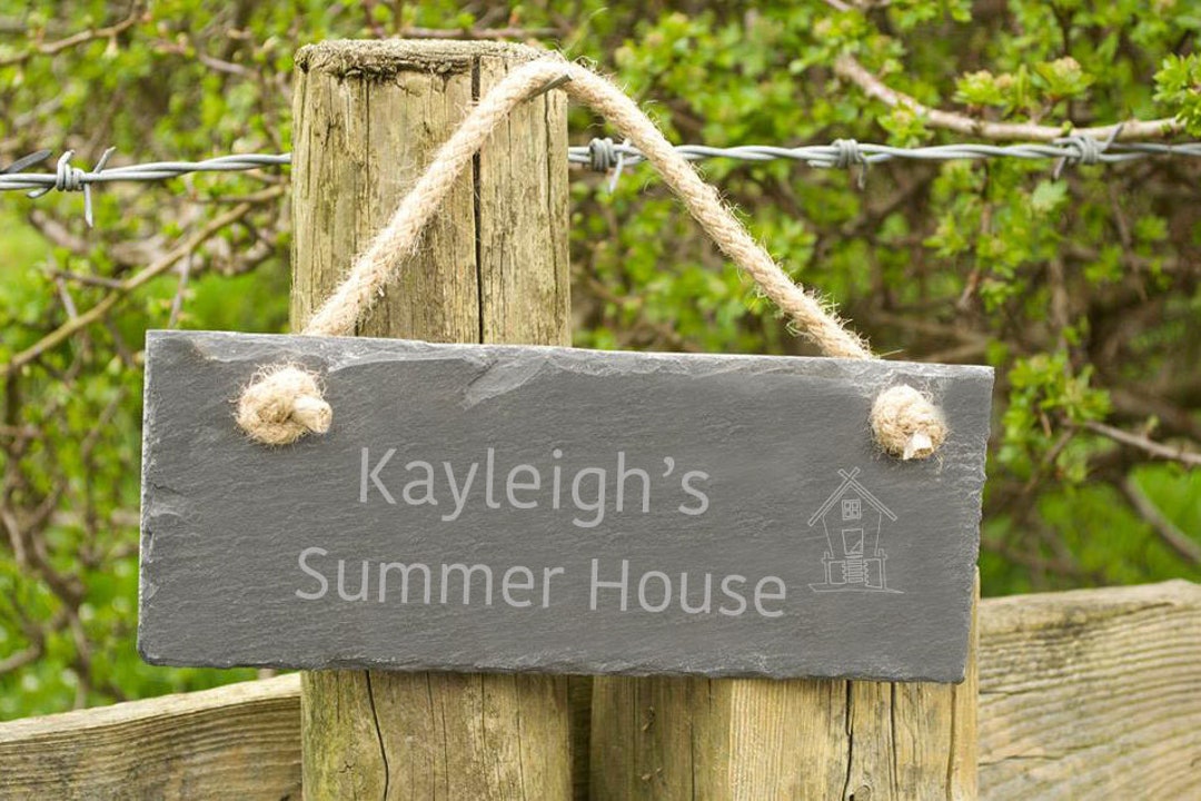 Slate Summer House Sign Mothers Day Gift Fathers Day - Etsy UK
