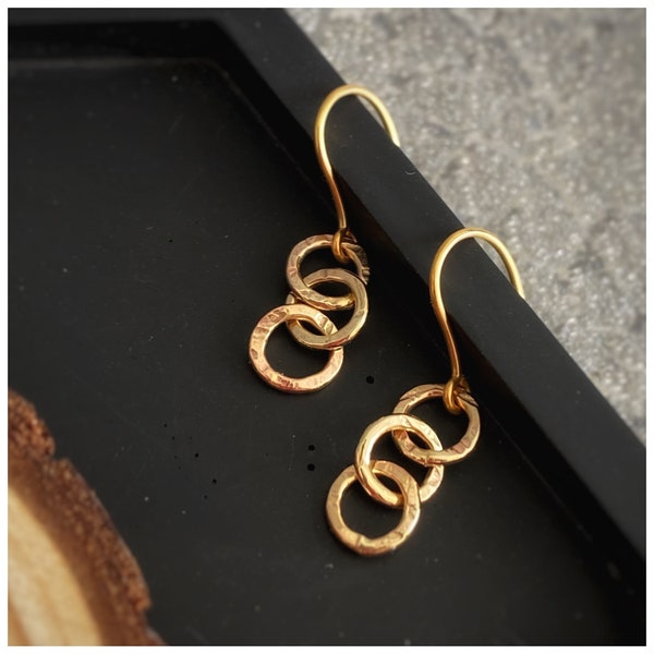 Gold Earrings - Etsy UK