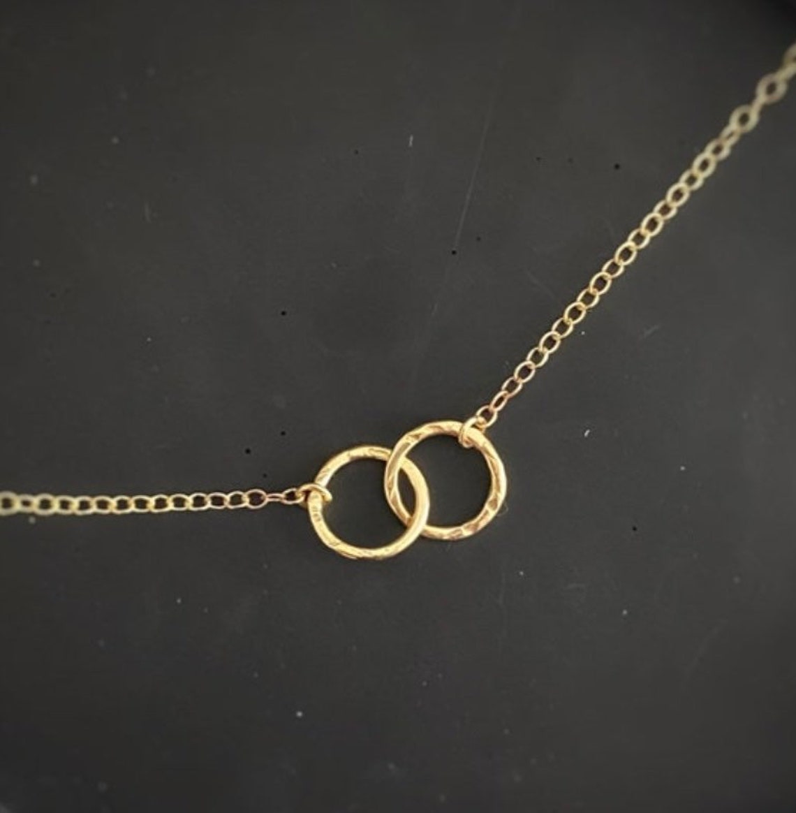 Handmade Recycled Solid 9ct Gold Interlocking Circle Jewellery Set ...