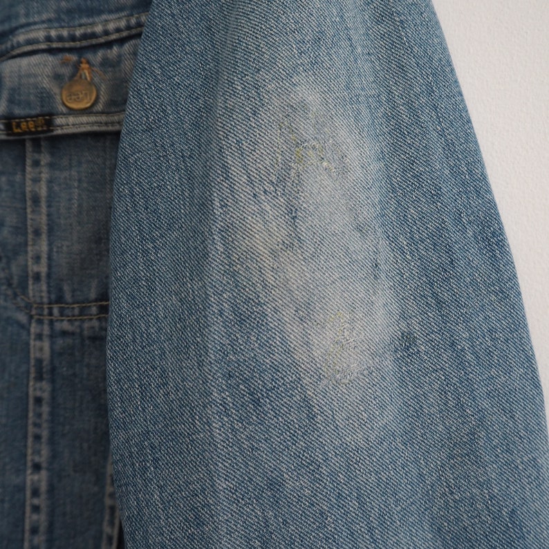 LEE DENIM 60s Vintage Aged Denim Jacket Hand Embroidered - Etsy
