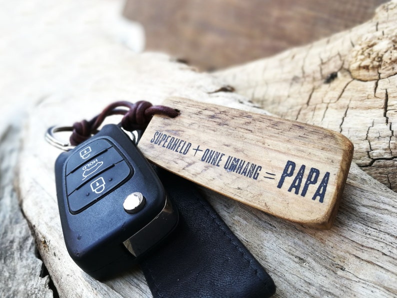 Dad Papa Father Gift Superdad Daddy Gift Keychain Key Chain - Etsy