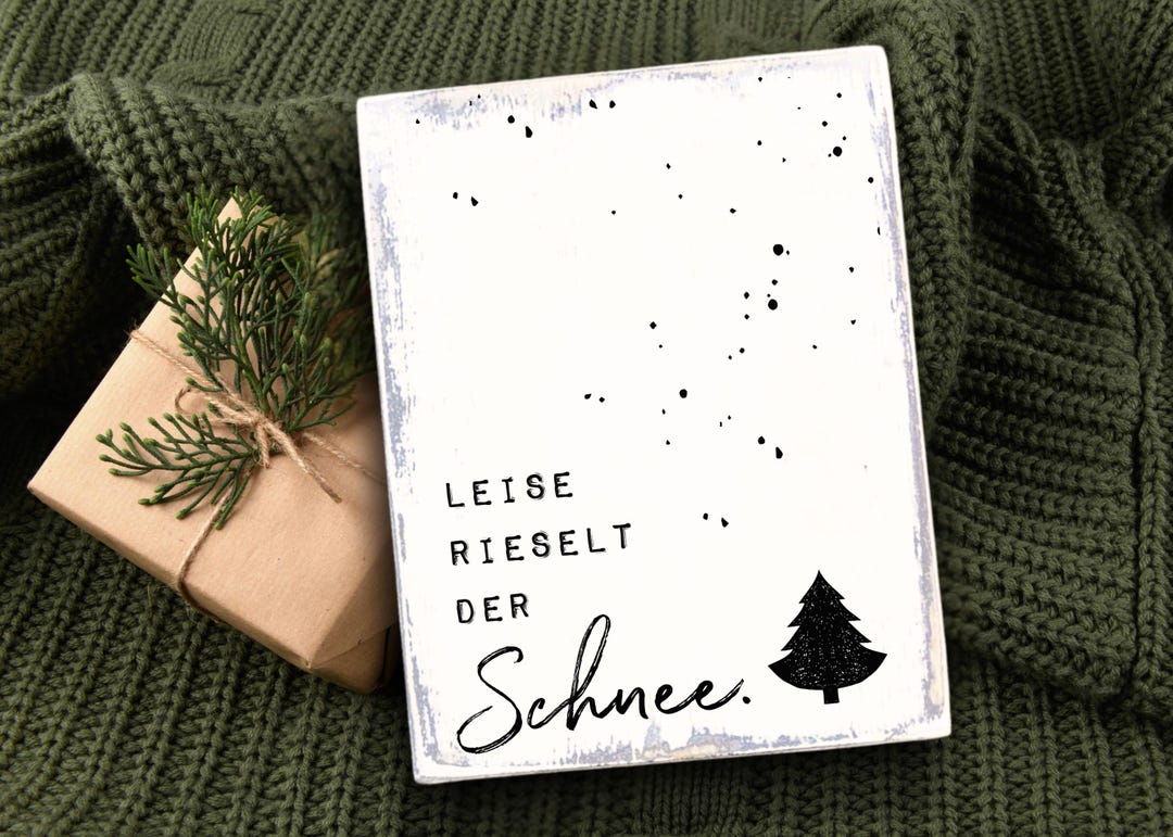 German Vintage Christmas Sign Saying on Wood Vintage Christmas Sign ...