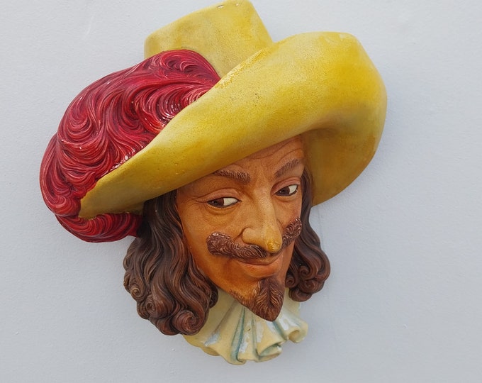 Rare Cavalier Head Wall Mask by Bosson Legends- Vintage Cavalier Wall ...