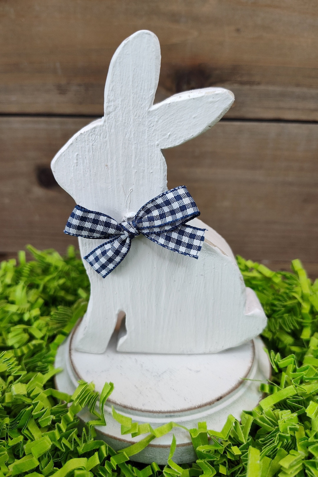 Wooden Rabbits, Spring Decor, Tiered Tray Decor, Chunky Wood Bunny ...