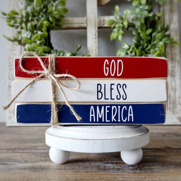 Patriotic Book Stack - Etsy