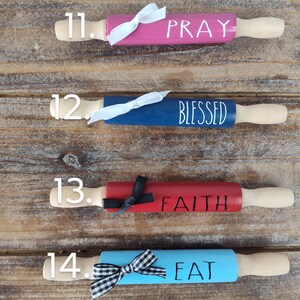 Hand Painted Mini Rolling Pin, Tiered Tray Decor, Farmhouse Style - Etsy