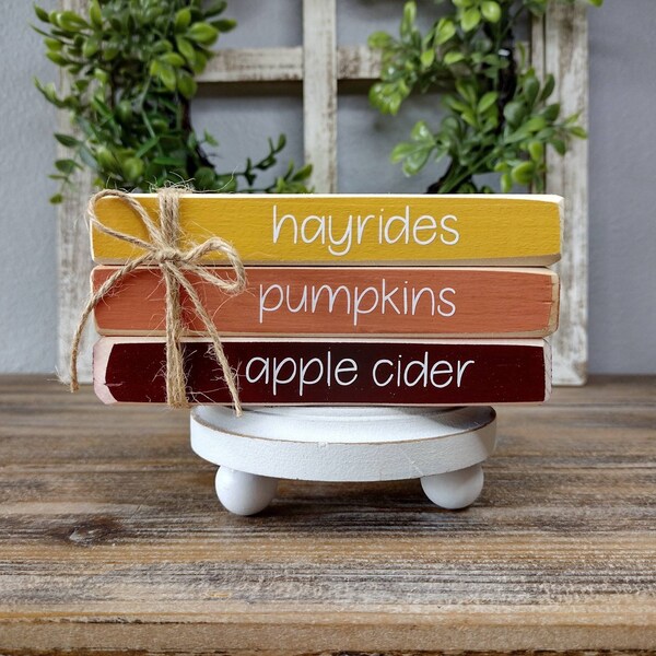 Fall Book Stack - Etsy