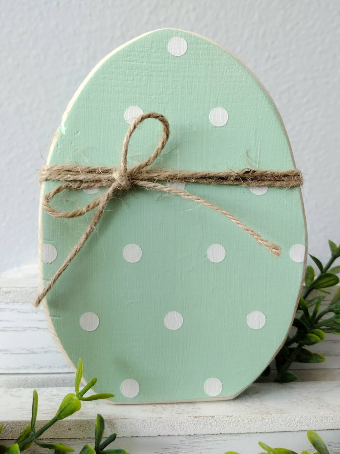 Wood Easter Egg Rustic Easter Decor Chunky Wood Eggs Tiered - Etsy