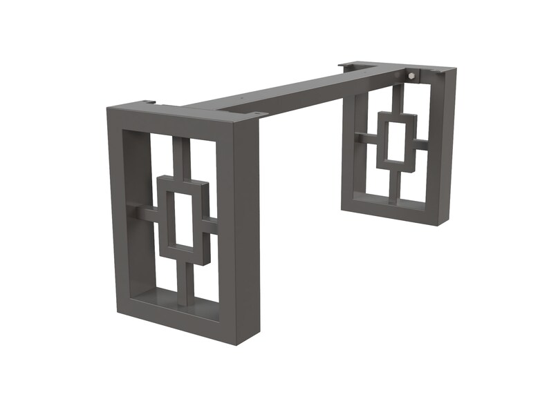 Rectangle Table Legs With Inner Design Made From Steel With | Etsy UK