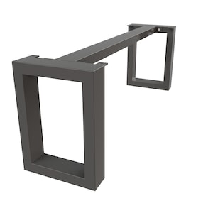 Rectangle Table or Bench Legs With Support Bar for Dining Table, Bench ...