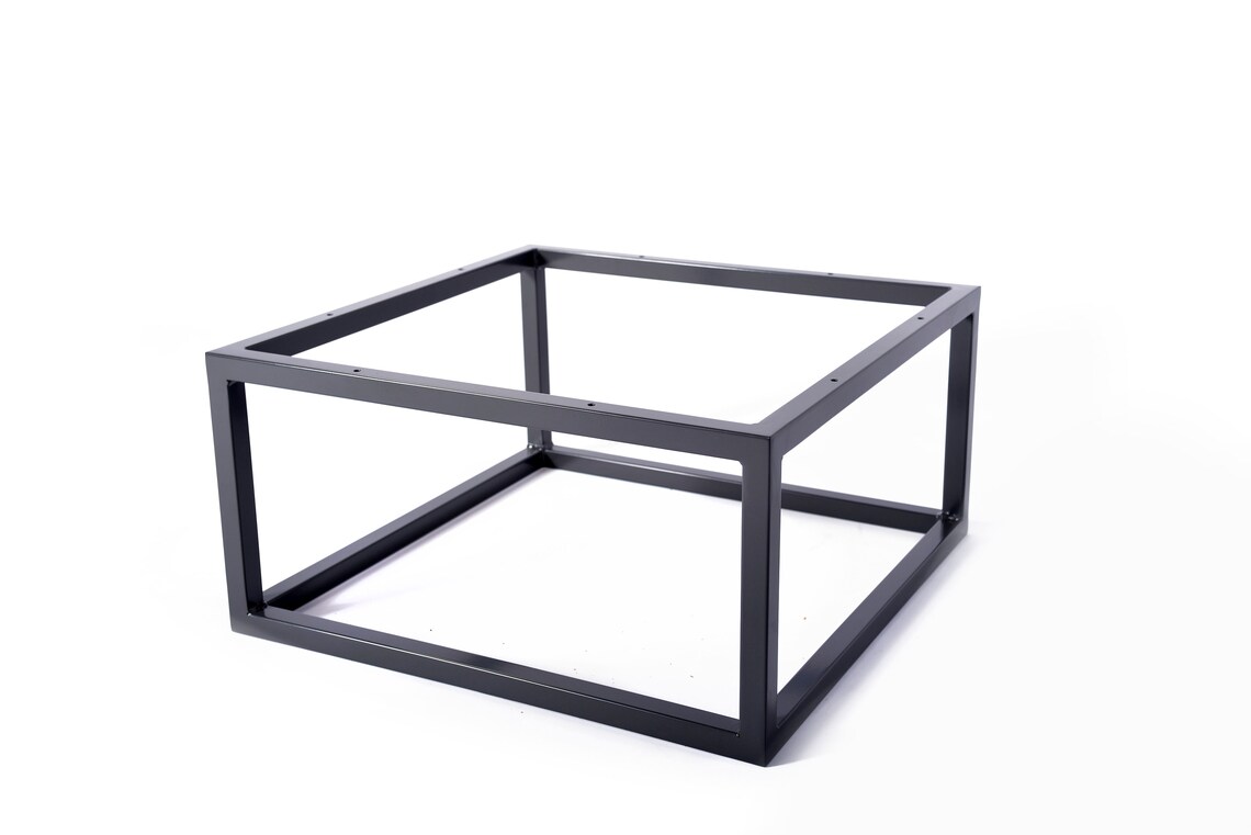 Cuboid steel coffee / side table frame powder coated finish | Etsy