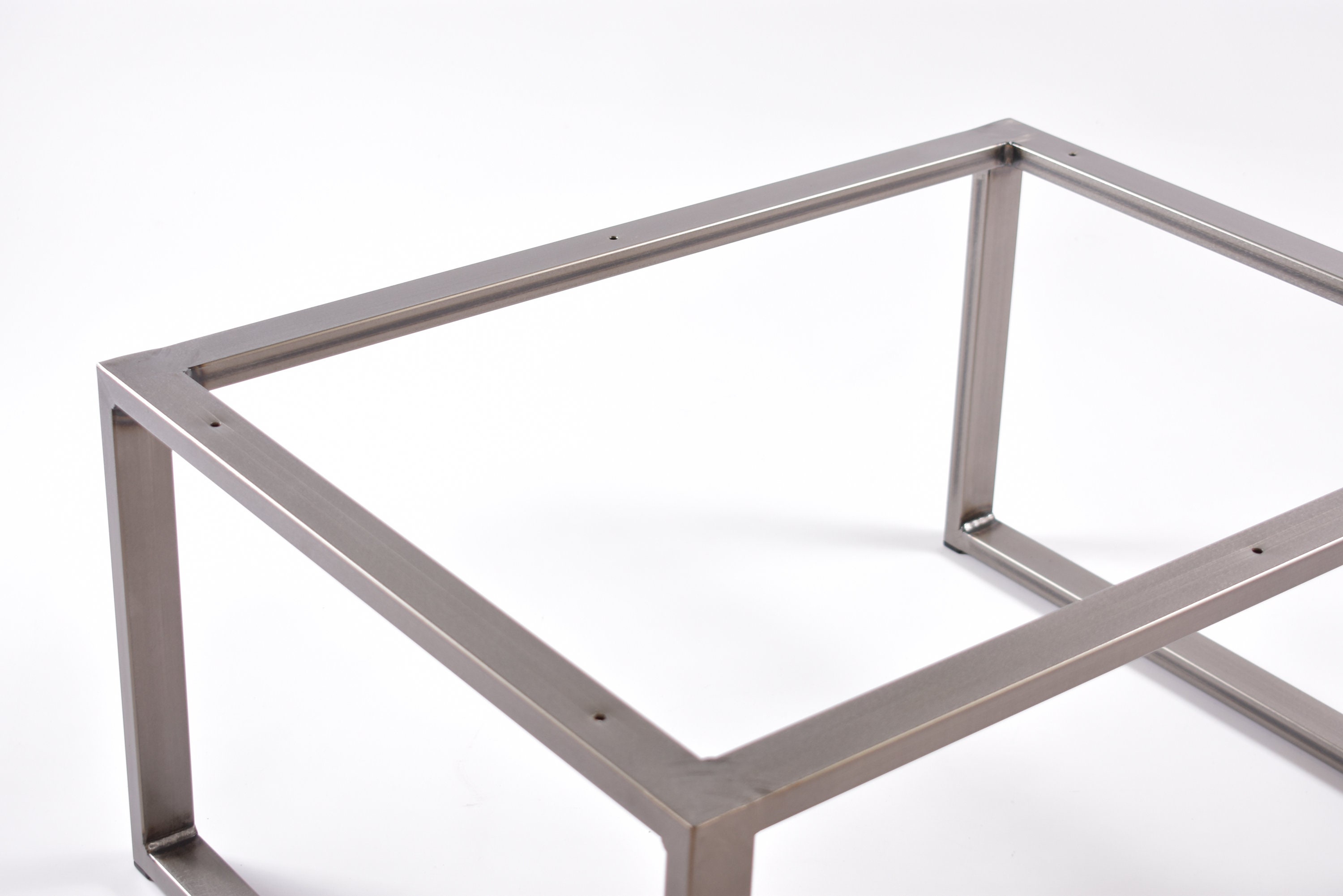 Open Cuboid Industrial Steel Coffee / Side Table Frame, Metal Powder ...