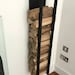 Wall Mounted Industrial Firewood Log Store, Black Steel - Etsy