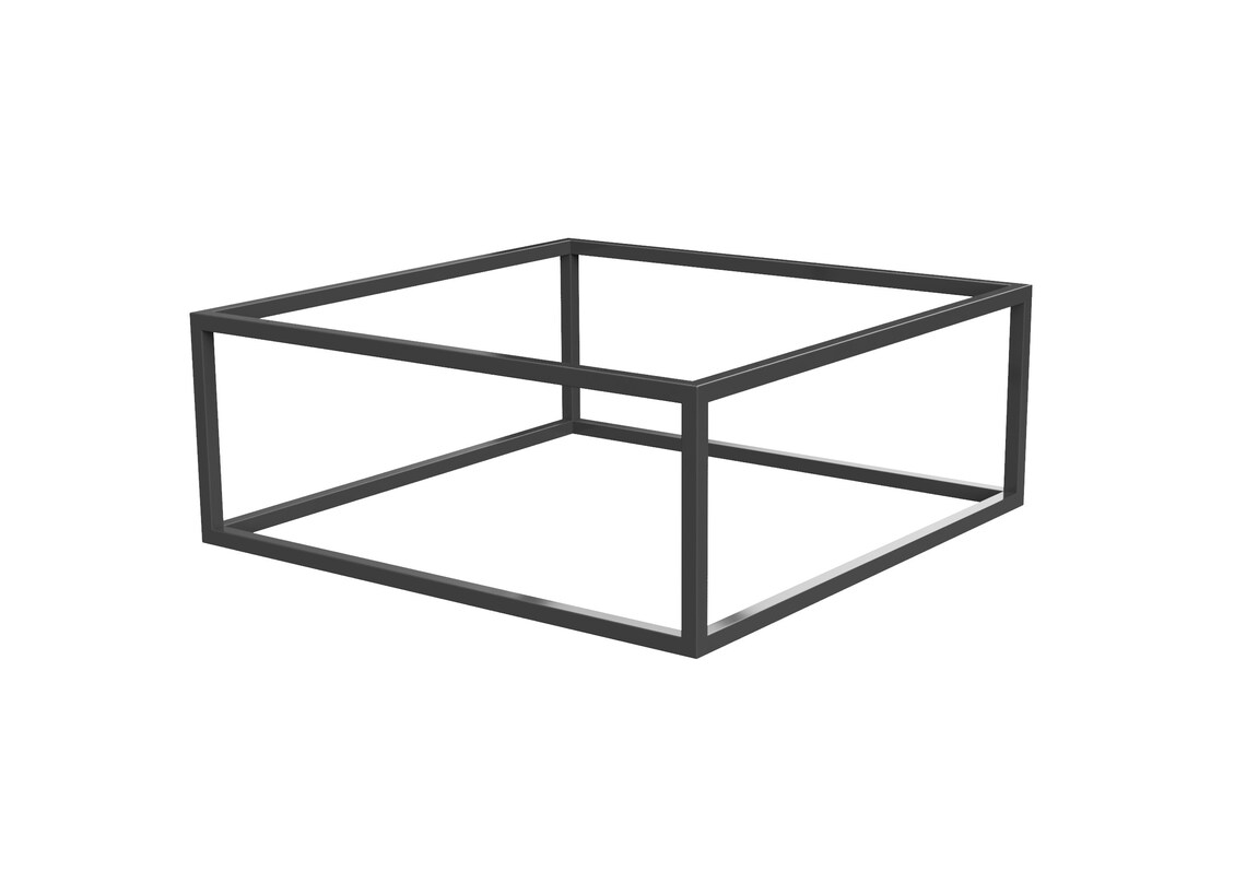 Cuboid steel coffee / side table frame powder coated finish | Etsy