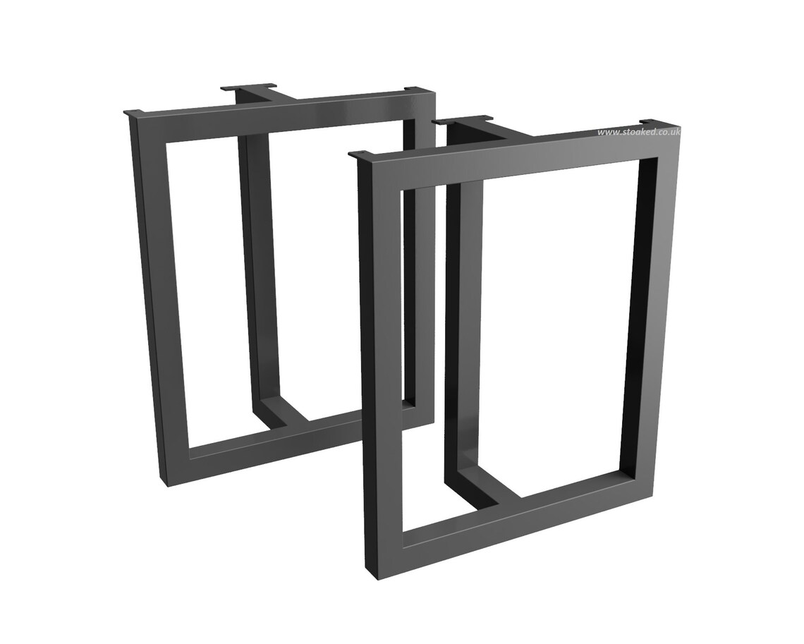 Pair of T Shaped Steel Table Legs for Dining / Coffee Table or - Etsy UK