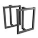 Pair of T Shaped Steel Table Legs for Dining / Coffee Table or Office ...