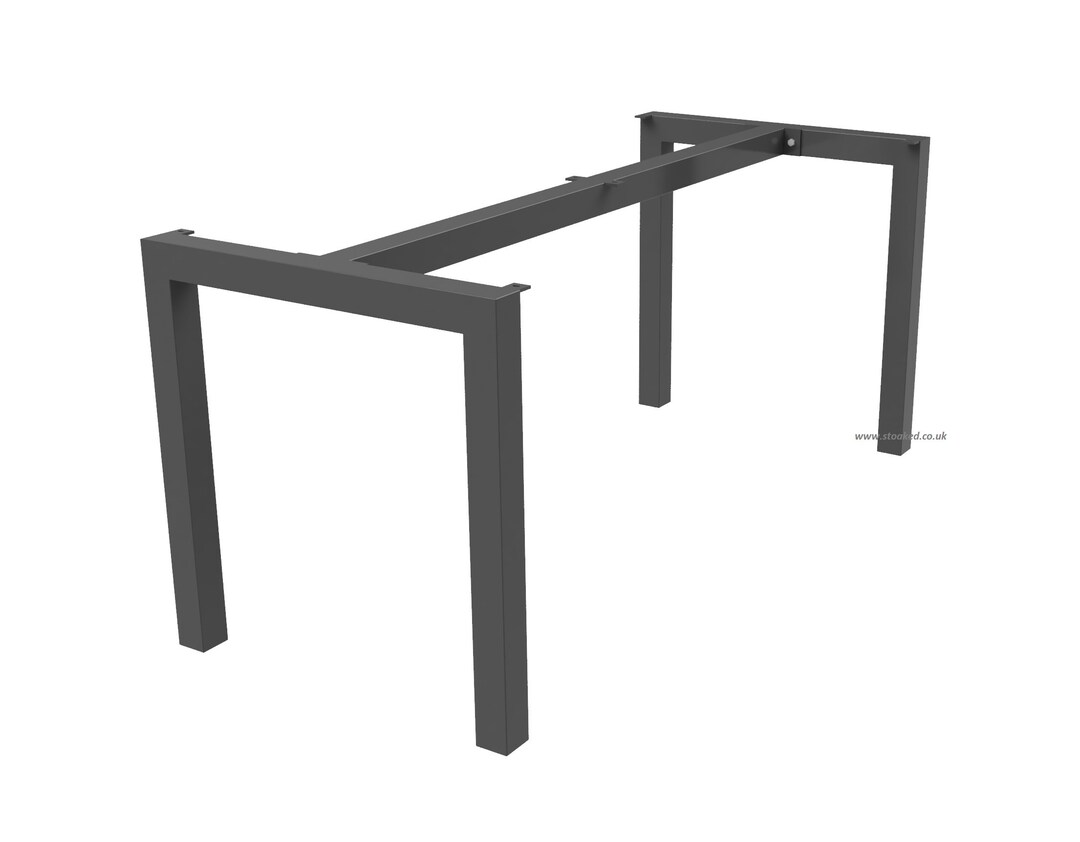 Tamar Steel Dining / Breakfast/ Table or Office Desk Legs With Center ...