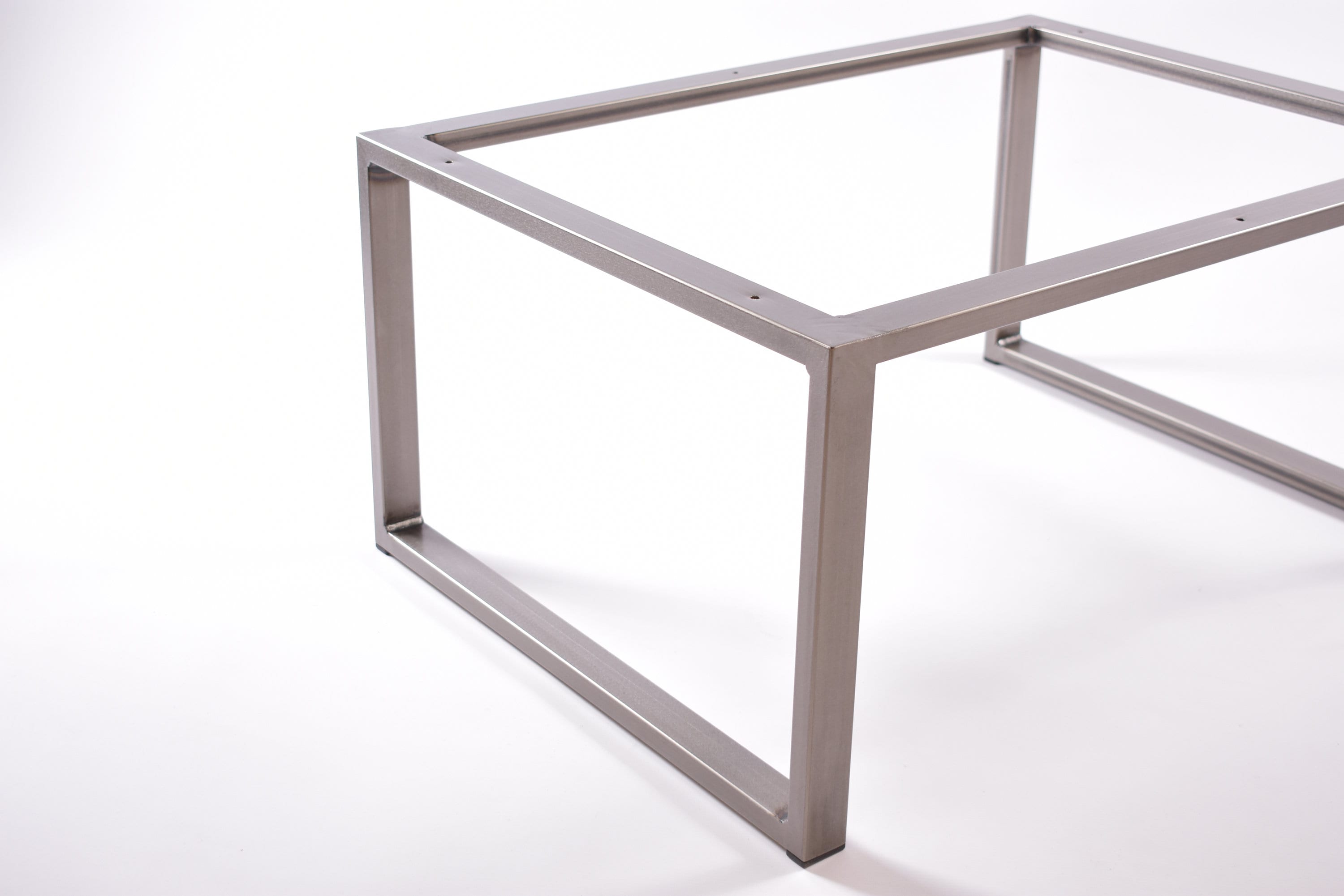 Open Cuboid Industrial Steel Coffee / Side Table Frame, Metal Powder ...