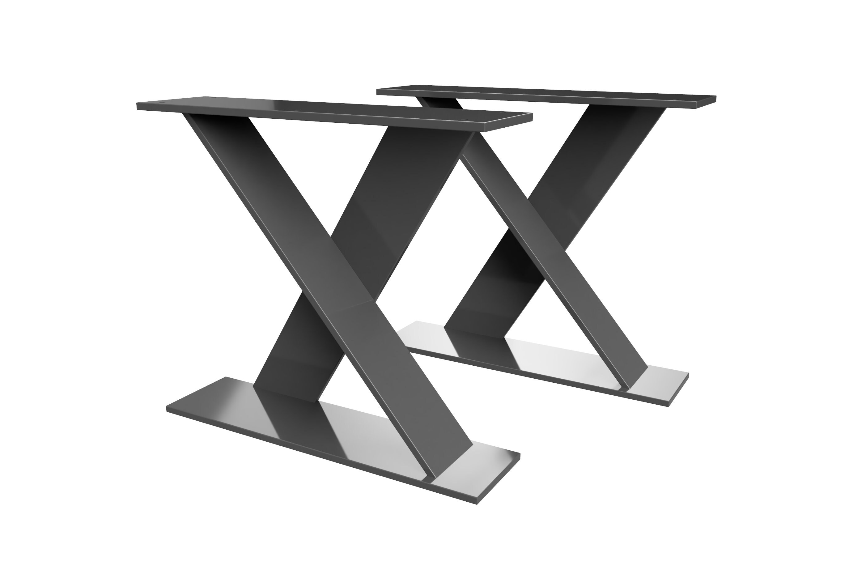 Pair of Dartmouth X Shaped Flat Bar Metal Steel Dining / - Etsy UK