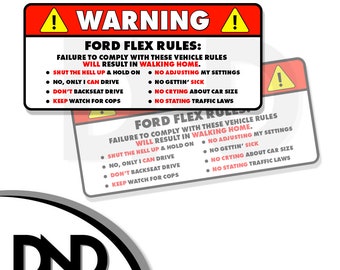 Ford Flex Decal | Etsy