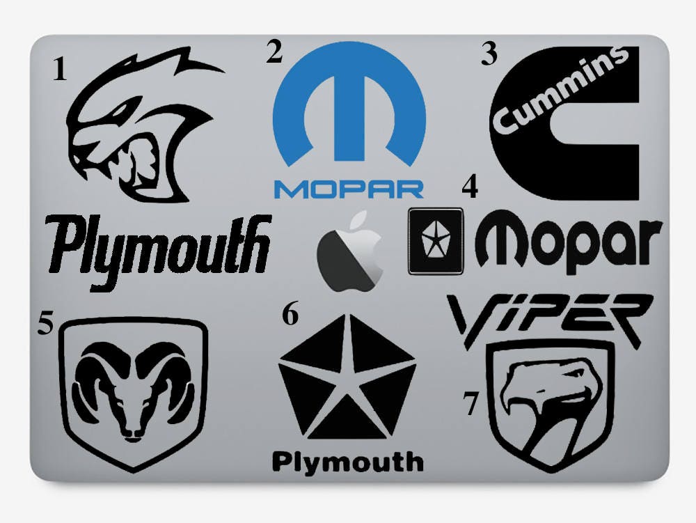 Mopar Dodge Logo Vinyl Decal Sticker | Etsy
