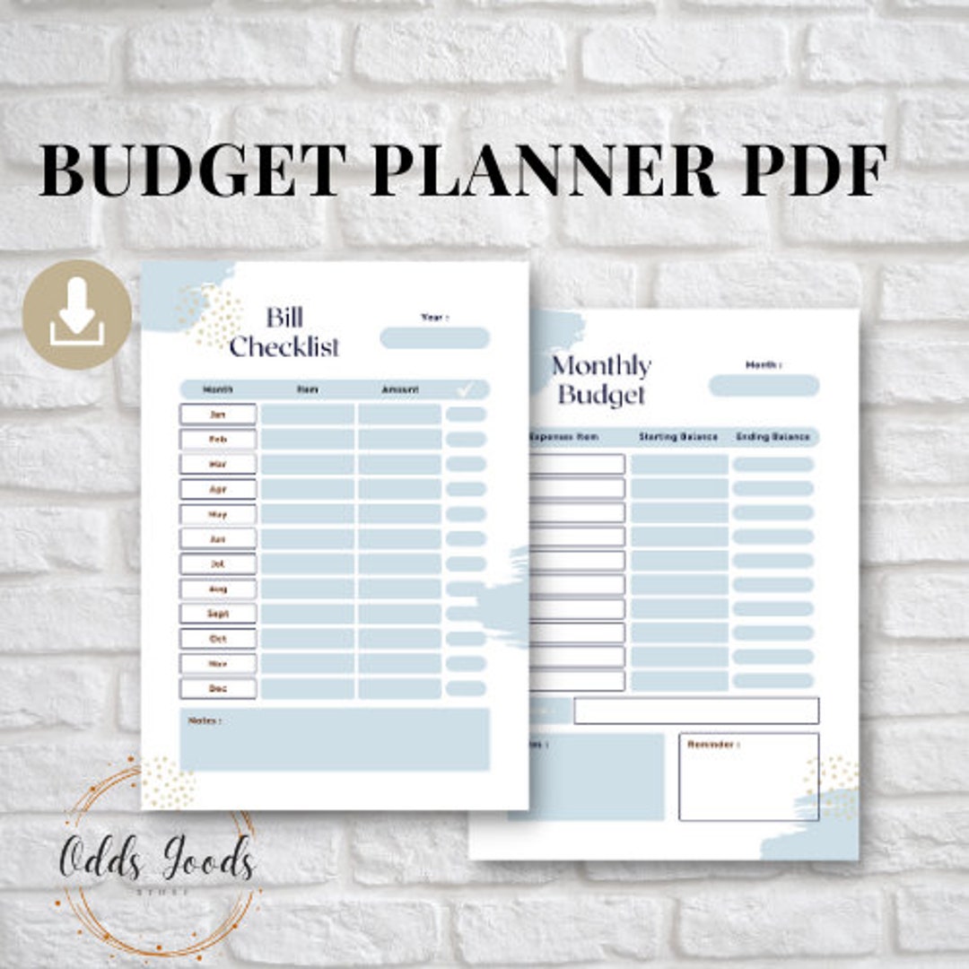 Digital 2 Budget Planner/ Finance Tracker/ Finance Planner/ Digital ...