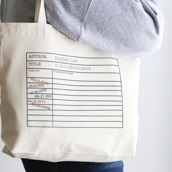 Library Tote Bag - Etsy