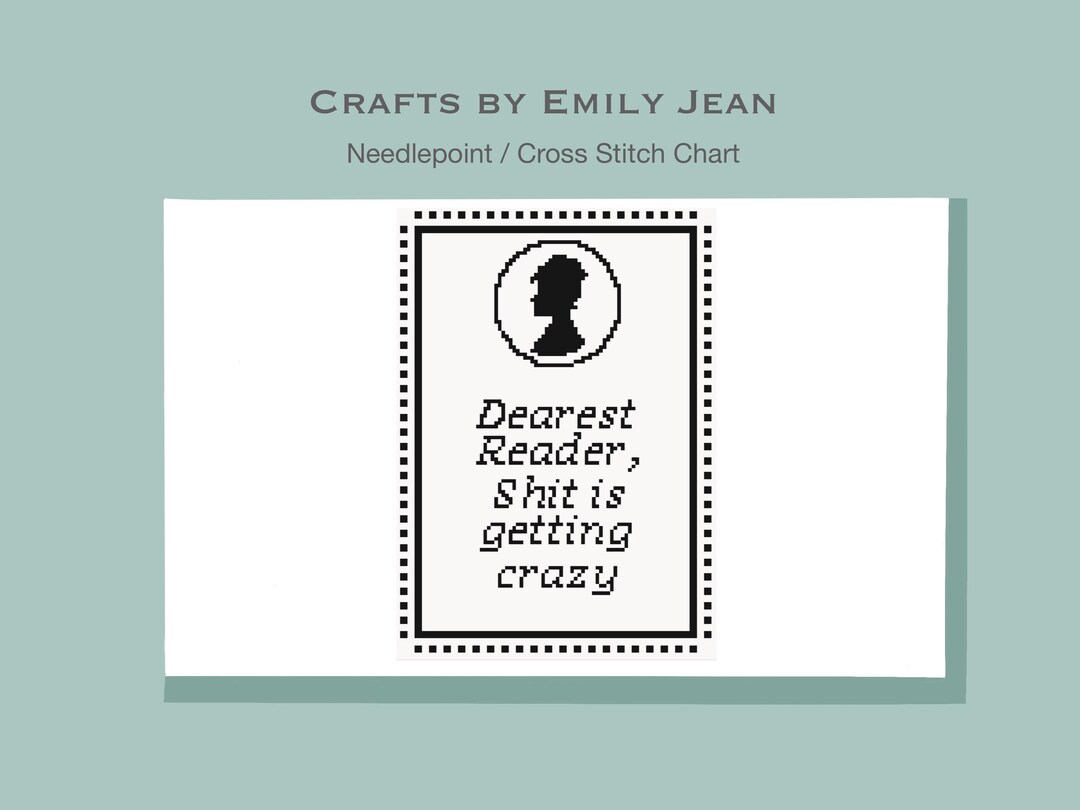 Bridgerton | Dearest Reader Needlepoint / Cross Stitch Chart - Etsy