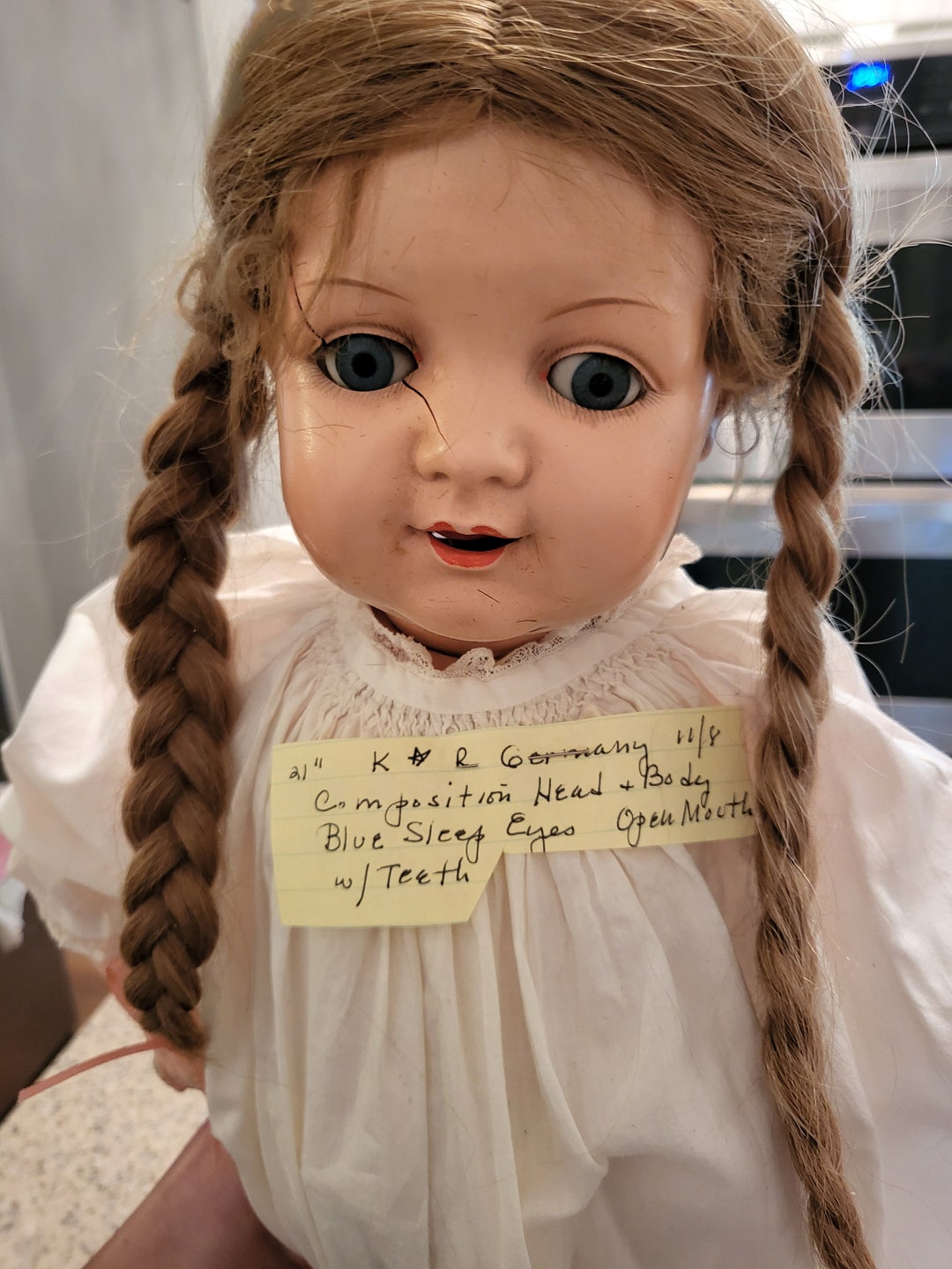 Antique Kammer and Reinhardt 22 Composition Celluloid Doll With Talk ...