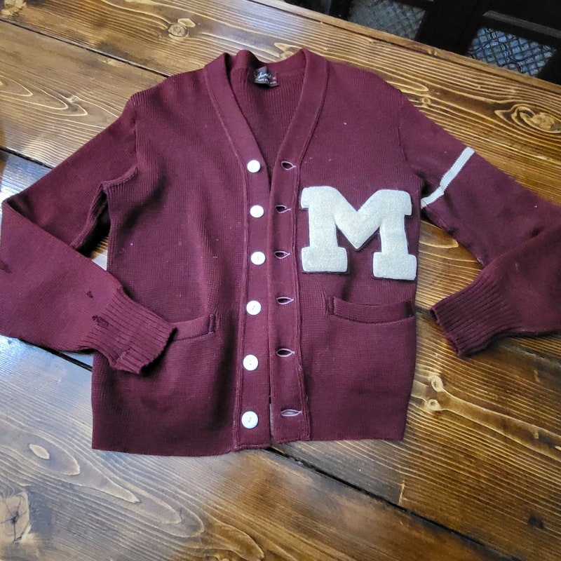 Letterman Sweater - Etsy