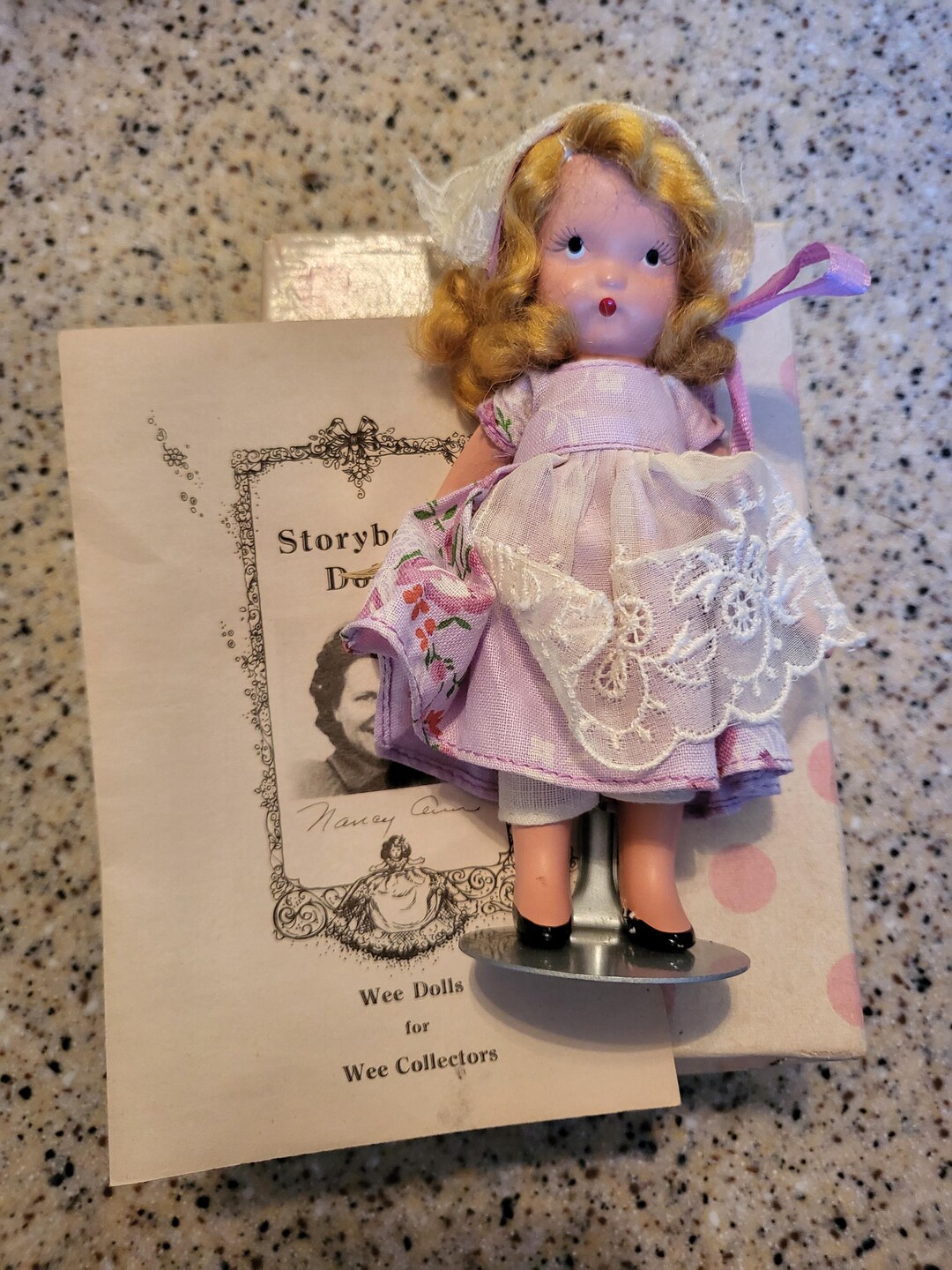 Nancy Ann Storybook Doll Bisque #118 Little Miss Muffet Box Booklet Tag ...