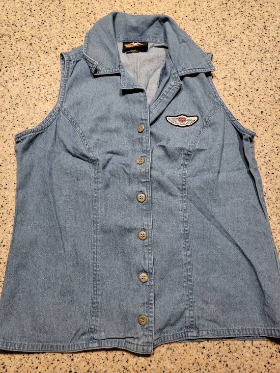 harley davidson tank vest - Gem